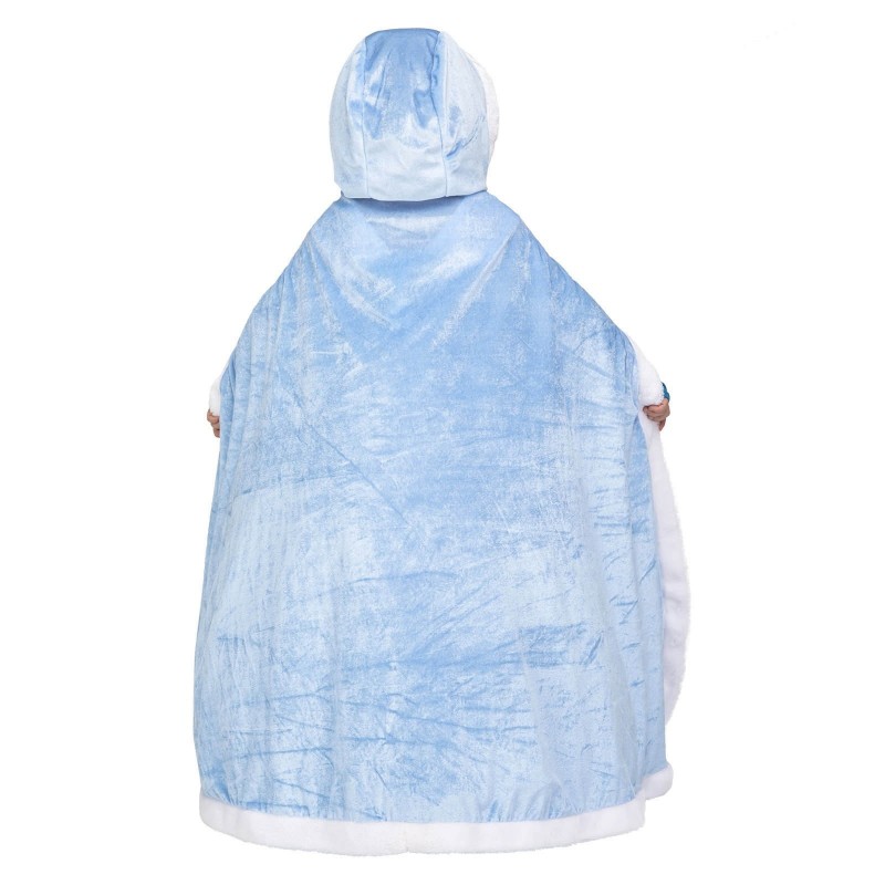 Capa azul con capucha