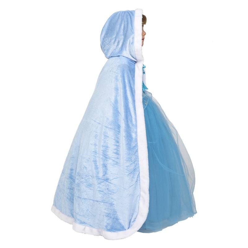 Capa azul con capucha